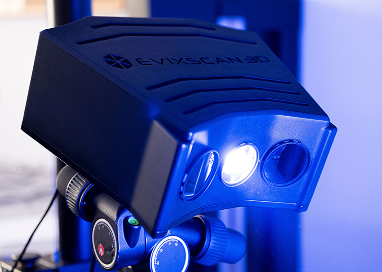 The new eviXscan 3D FinePrecision scanner is tiny but has large ...